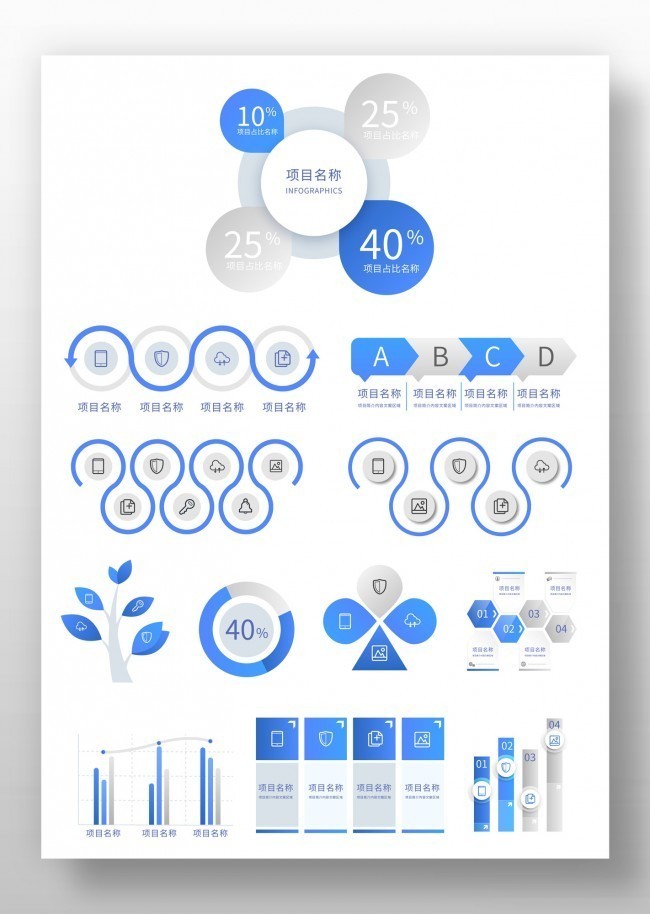 PPT图表设计素材-原创设计素材交易-百图汇设计素材